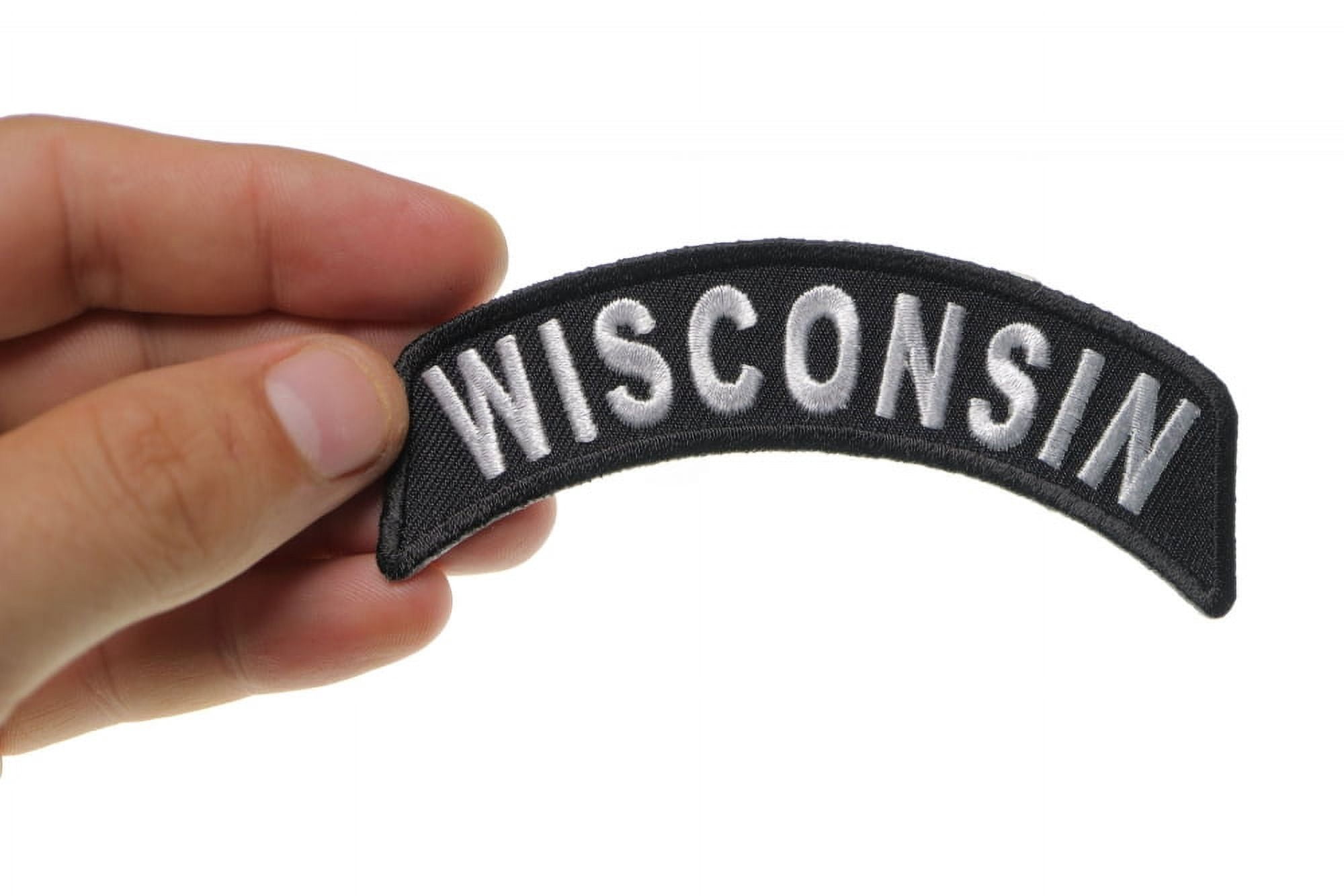 Patch, Small Embroidered Rocker (Iron-On or Sew-On), Wisconsin State ...