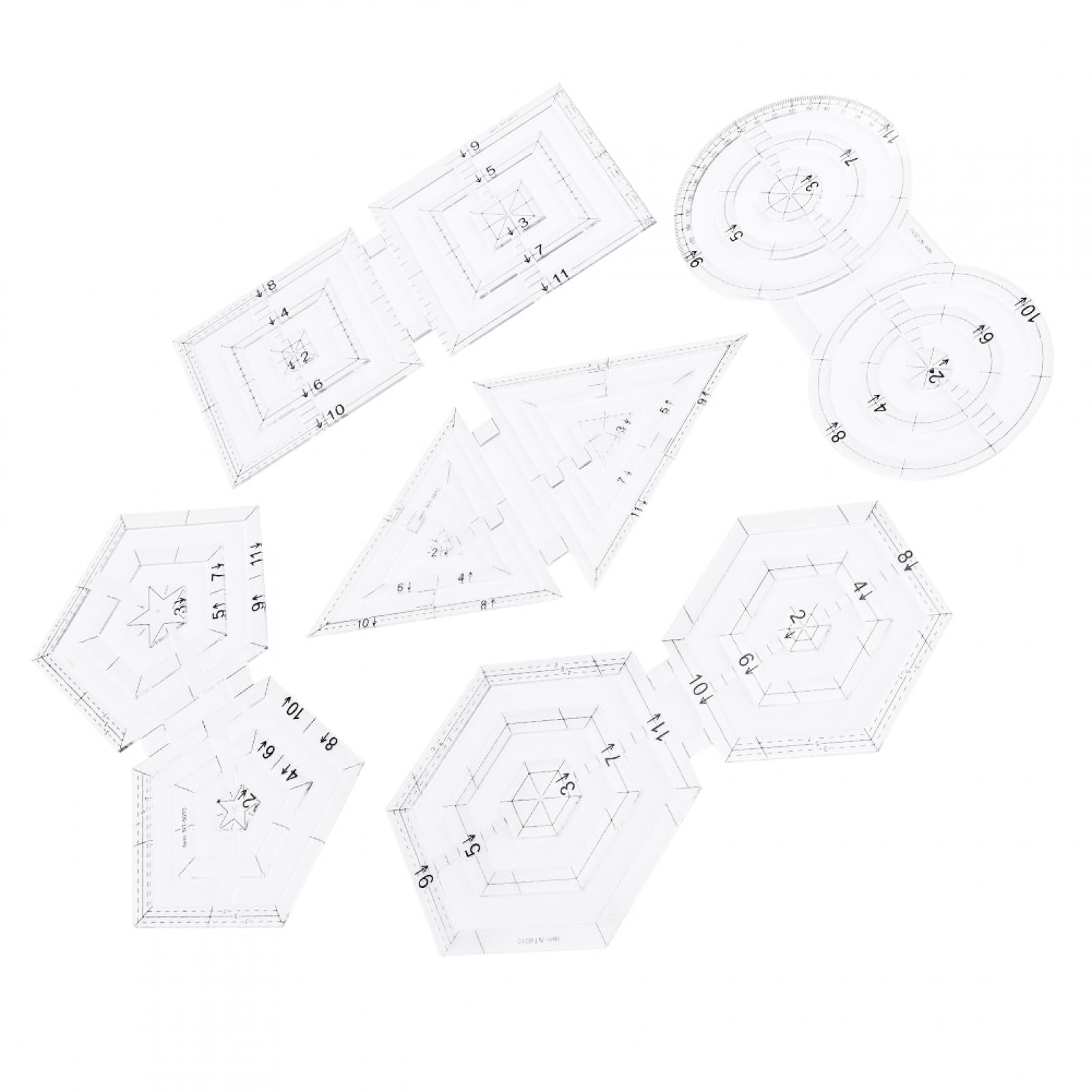 Patch-Work Ruler Set, Manual Patch-Work Ruler, DIY Stitches For Clothes ...