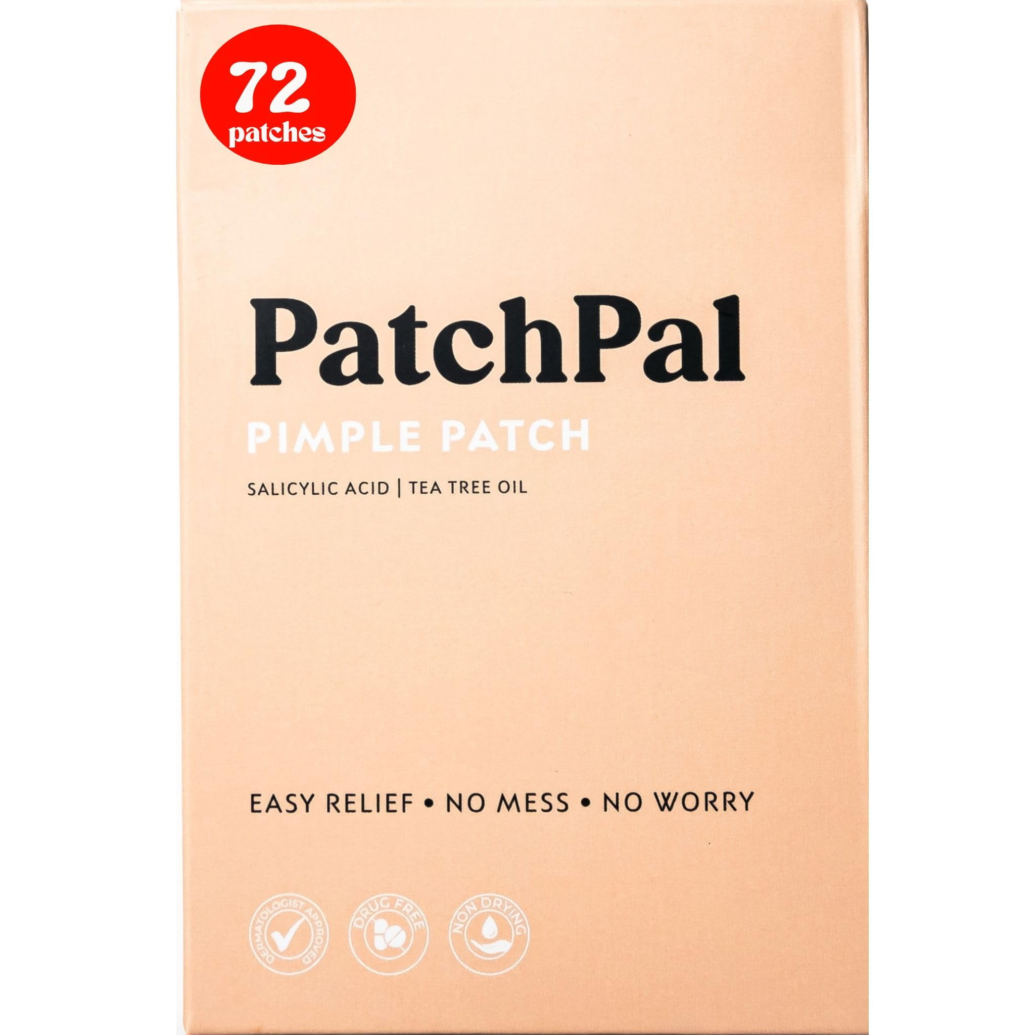 PatchPal Pimple Patch, Acne VTF5 Spot Treatment and Cover - Invisible Patches Salicylic Acid ...