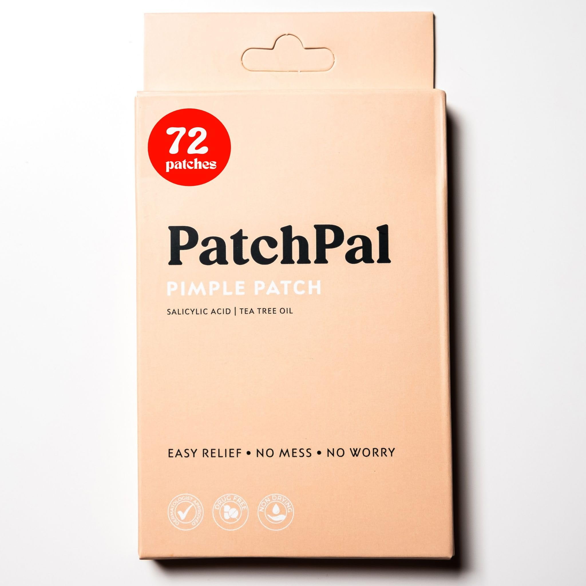 PatchPal Pimple Patches for SSF20 Face, Acne Spot Treatment - 72 Count Hydrocolloid Invisible ...