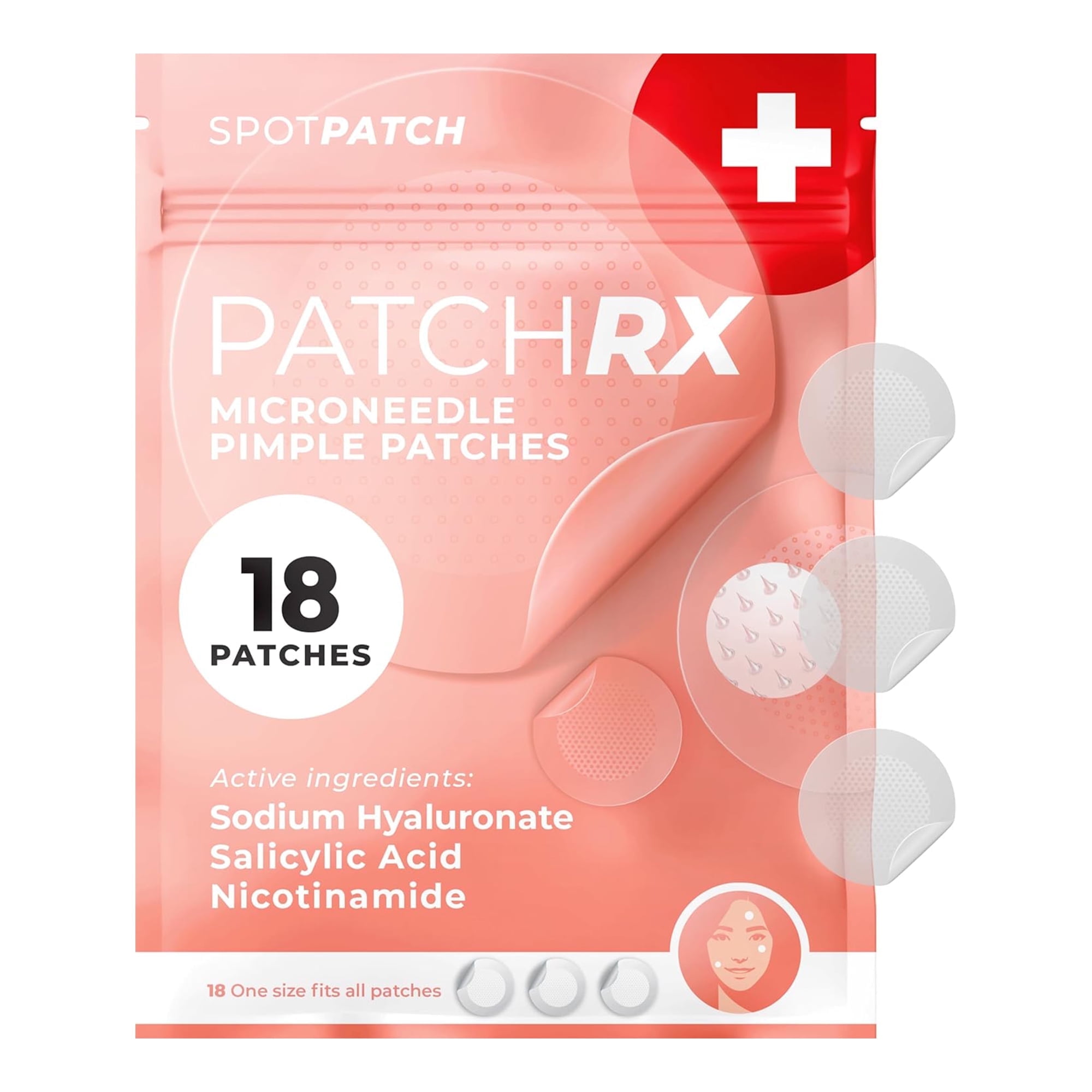 Micro Needle Pimple Patch (18 Pack) - Hydrocolloid Micropoint Pimple ...