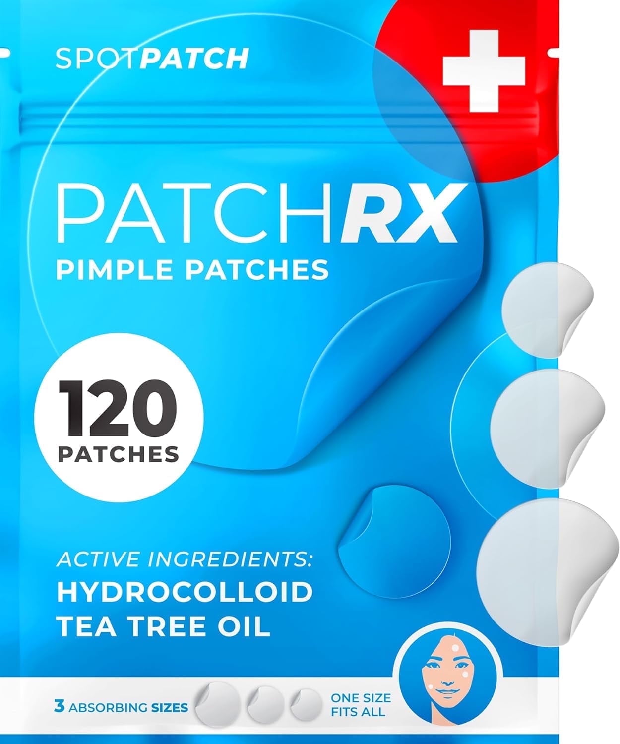 KeyConcepts Hydrocolloid Pimple Patches, Reduce Acne Spots, 120 Blemish ...