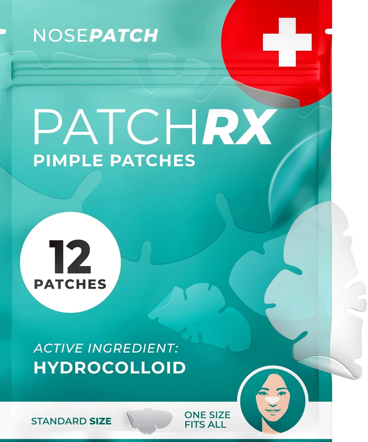 PatchRx Pimple Patches for Nose (12 Pack), Cover Nose Pimples Overnight ...