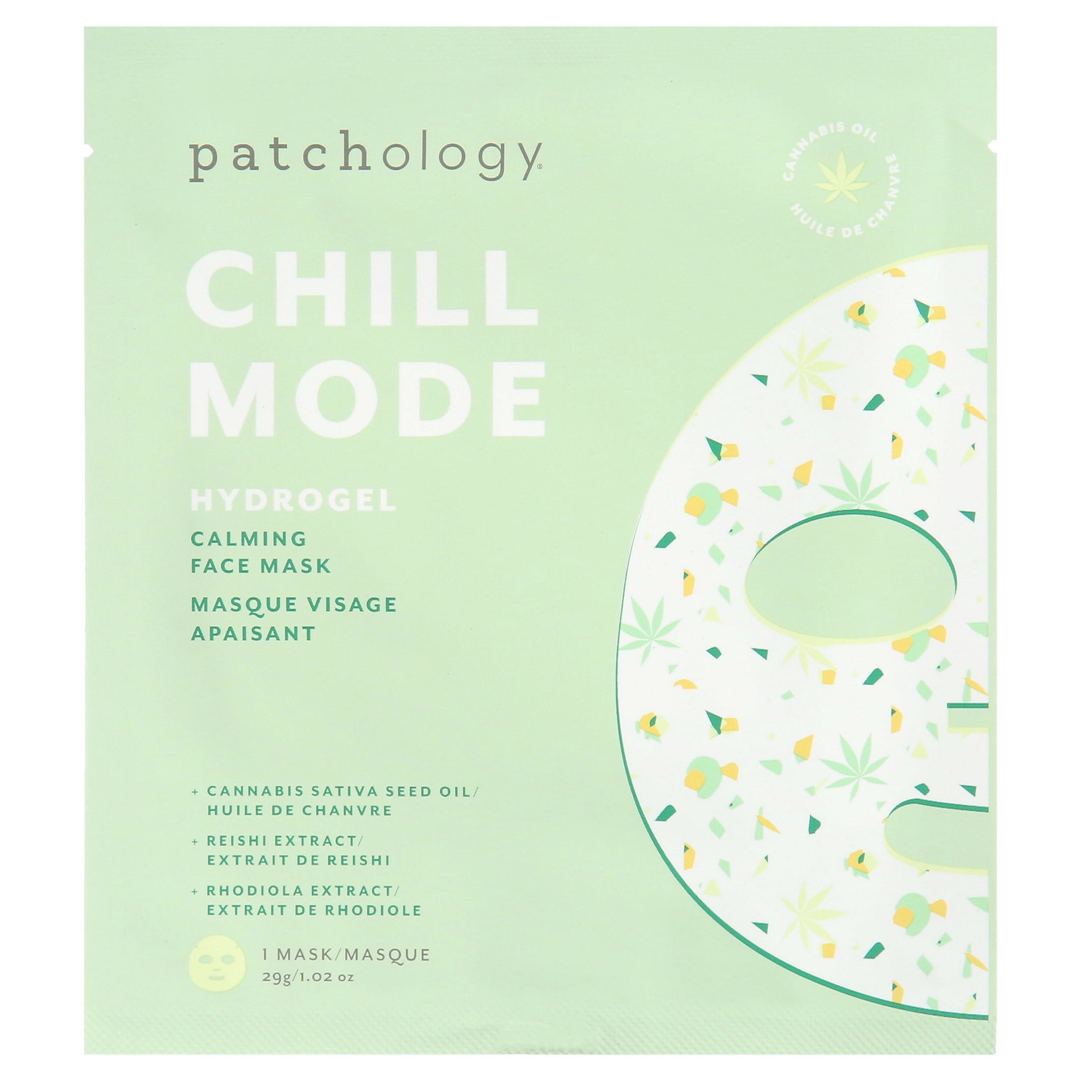 Patchology Chill Mode Hydrogel Calming Sheet Face Mask for Beauty ...