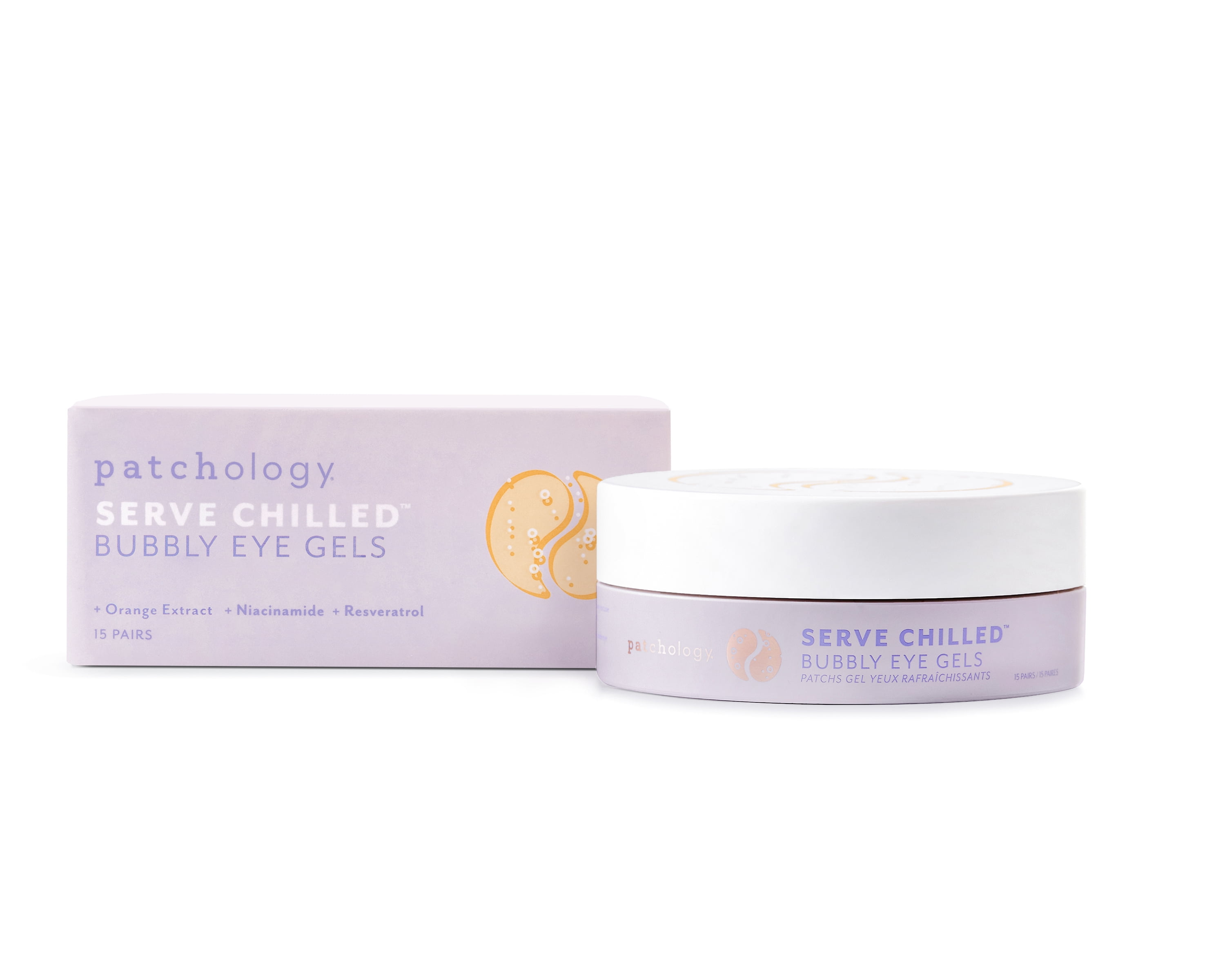 Patchology Serve Chilled Bubbly Under Eye Face Mask Gels 15 Pairs/ Jar ...