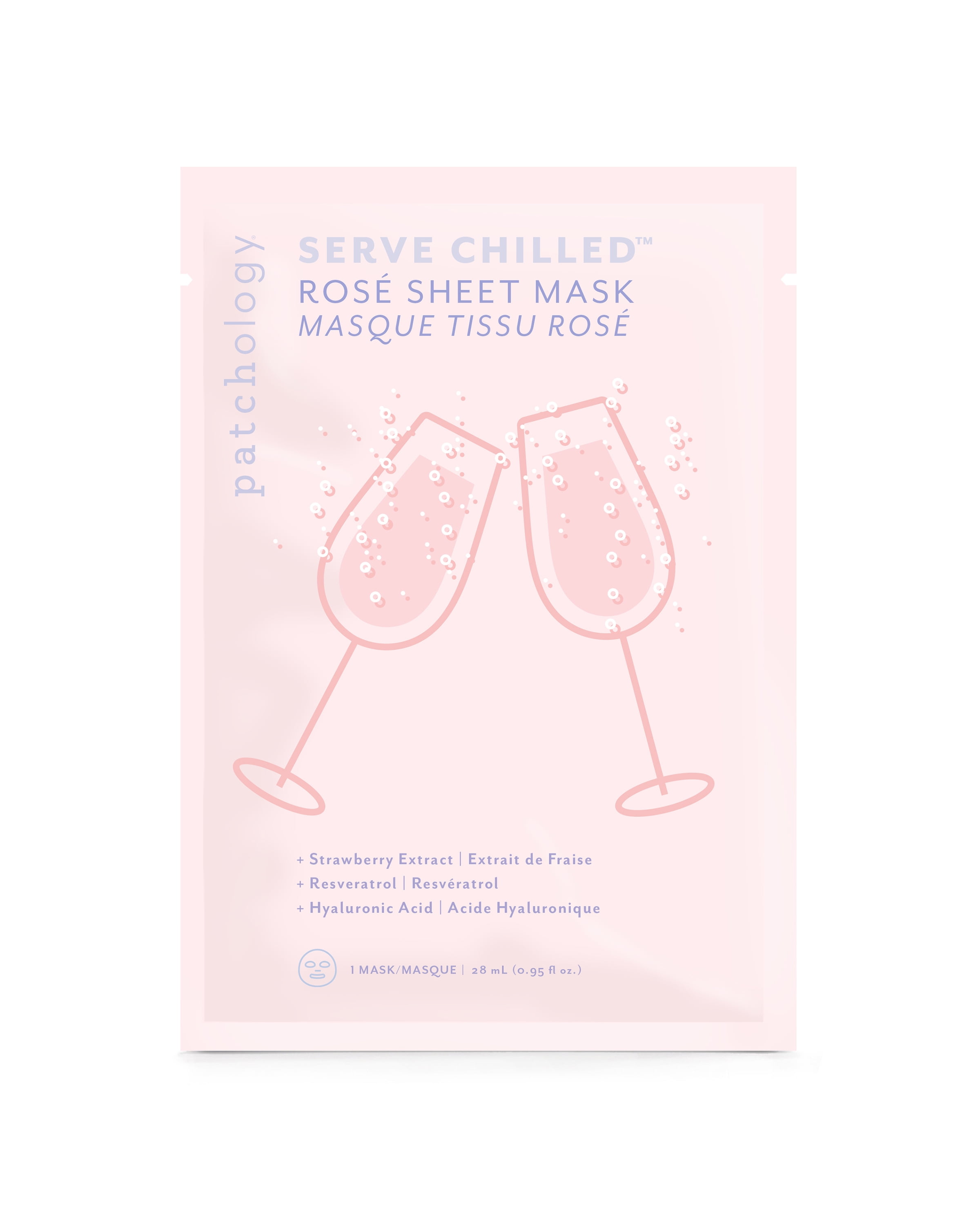 Patchology Serve Chilled Rose Sheet Face Mask for Beauty Skincare, 0.95 ...