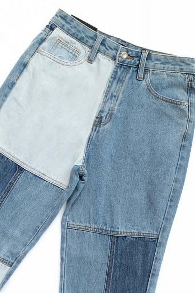 Ragstock Patchwork Mom Jeans - Walmart.com