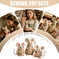 Patchwork Mouse DIY Kit, Complete Sewing Supplies Included, Handmade ...