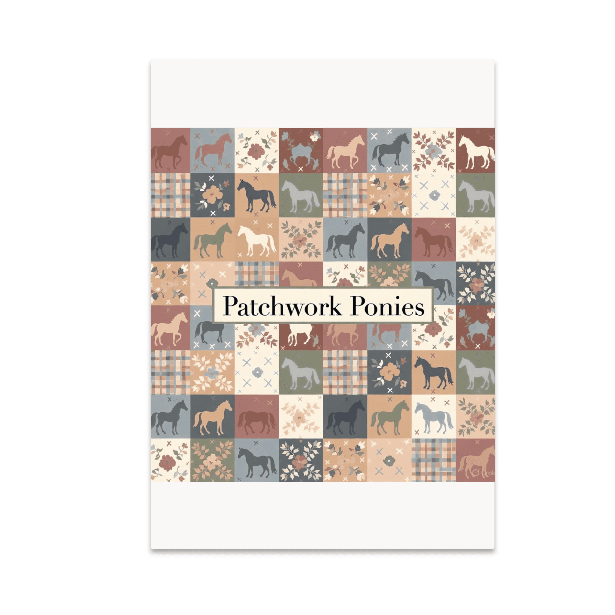 Patchwork Ponies Art - Horse Lovers - 13x19 Poster Print - Walmart.com