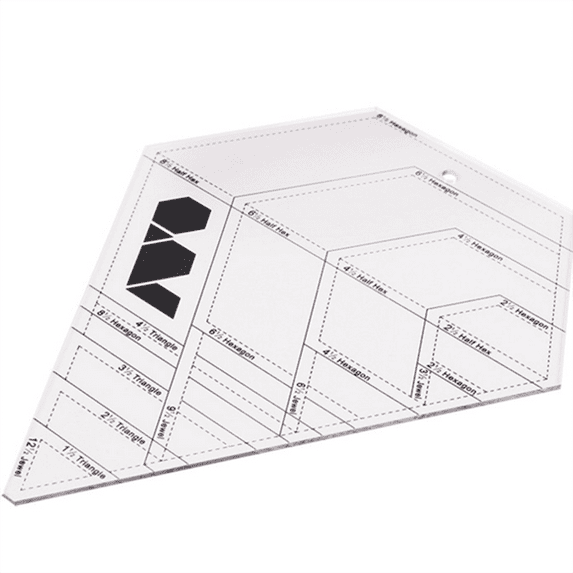 Patchwork Quilled Paper Quilting DIY Ruler Rulers Diamond Shape Sewing ...