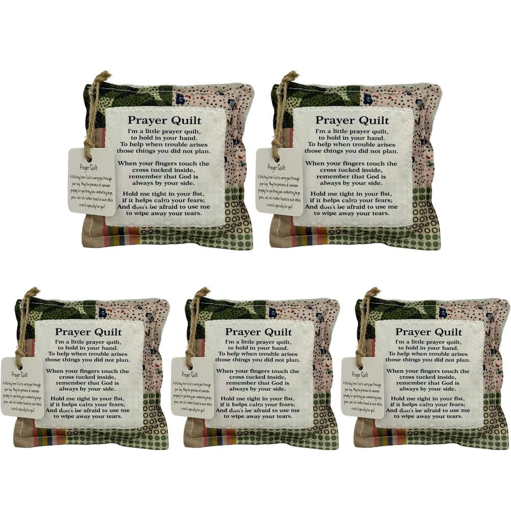 Patchwork Quilt, Mini Prayers Quil-t with Cross Inside, Handmade Prayer ...