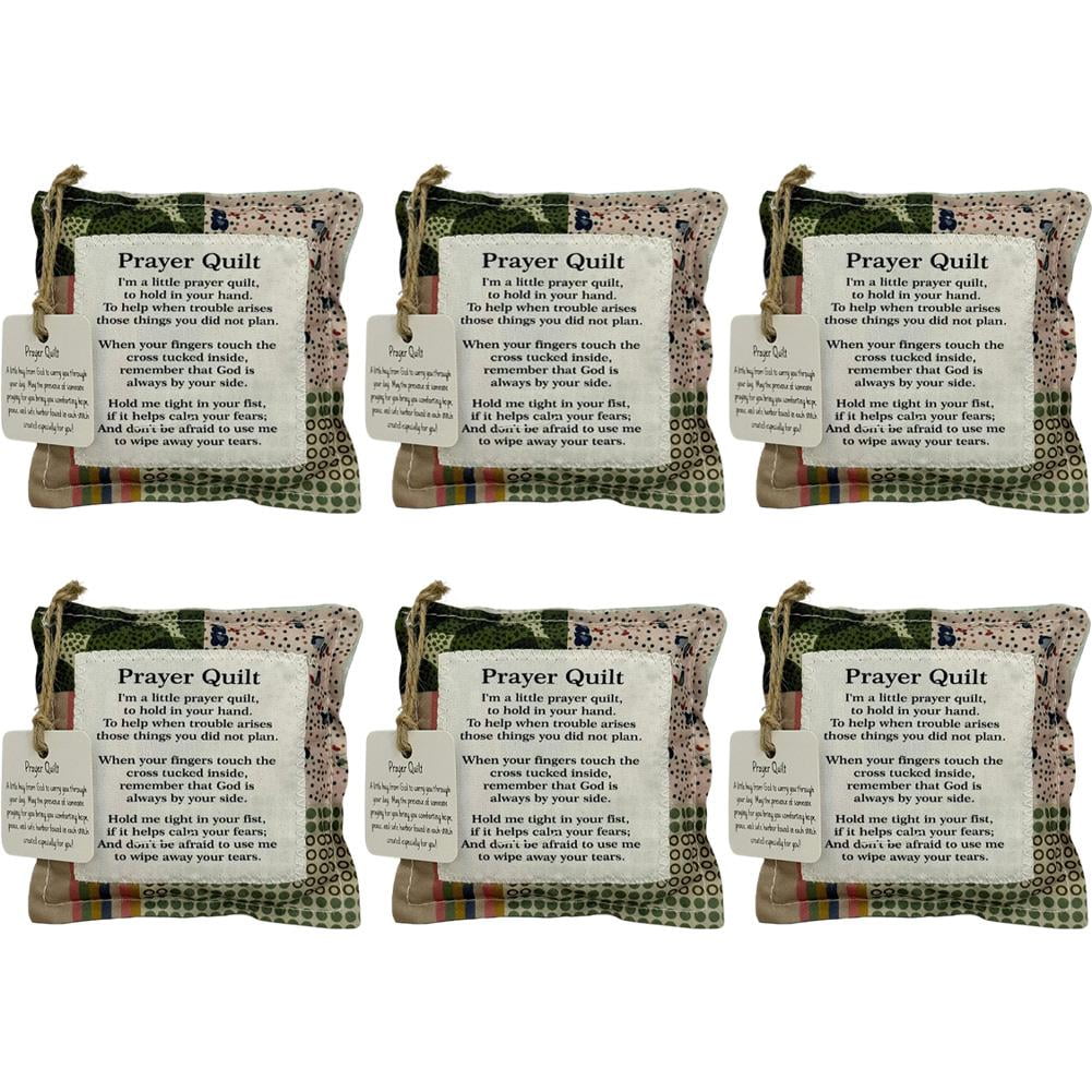 Patchwork Quilt, Mini Prayers Quil-t with Cross Inside, Handmade Prayer ...