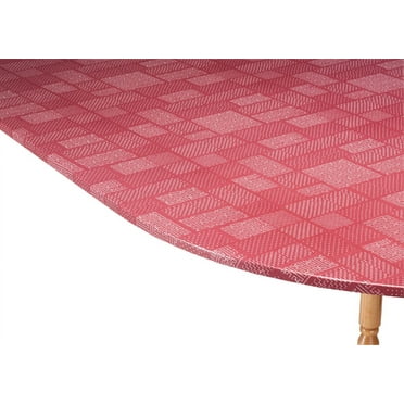 Heritage Vinyl Elastic Table Cover with Fleece Backing in 3 Sizes ...