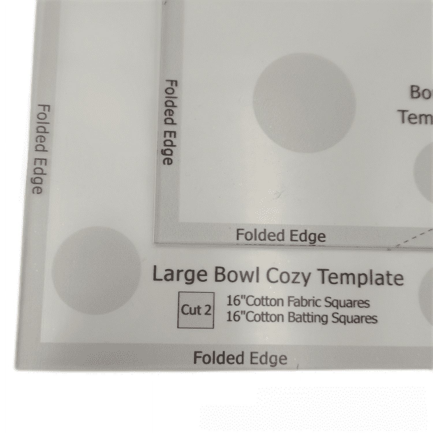 Patchwork ruler Bowl Cozy Template Bowl comfortable Template sewing ...