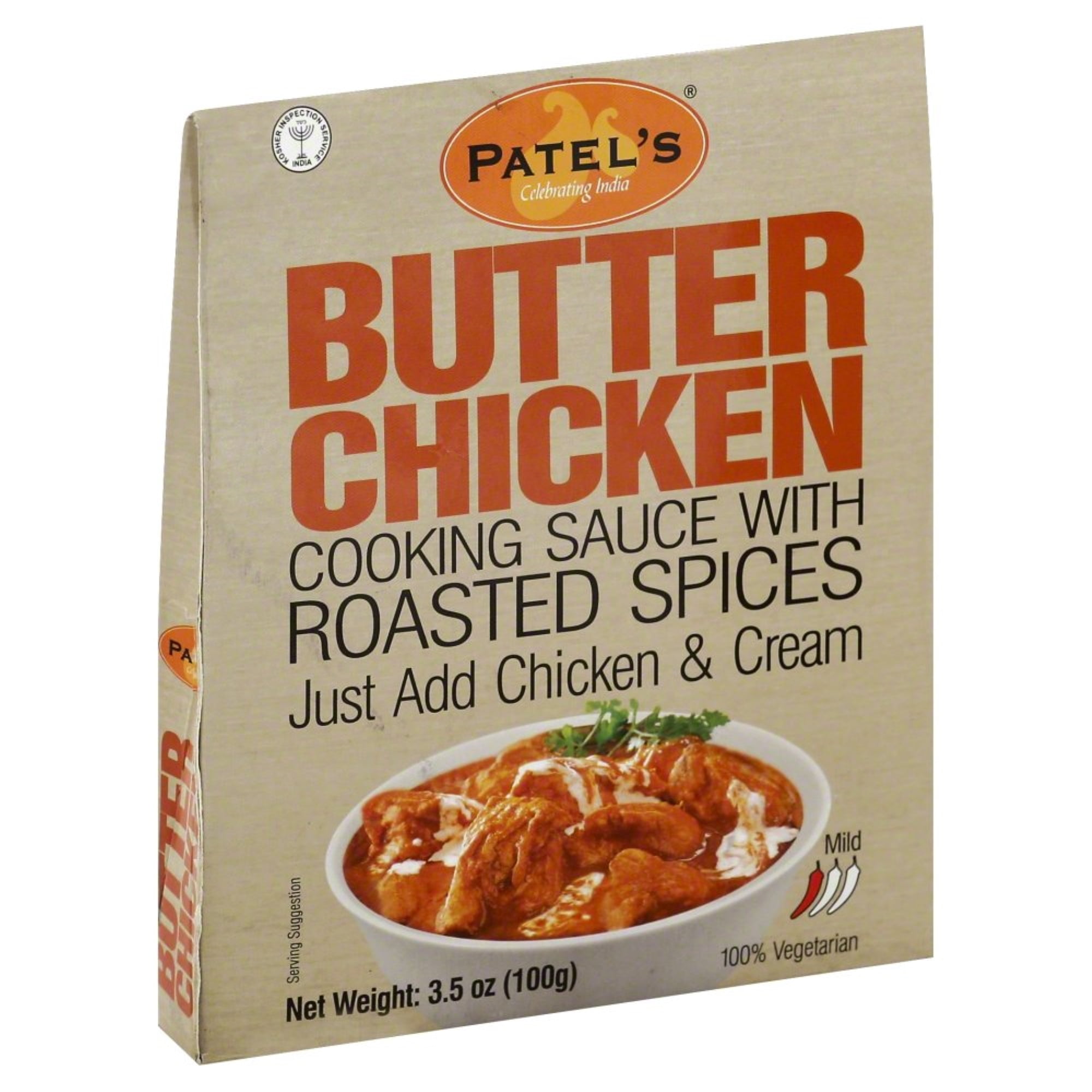 Patel 221242 Butter Chicken Cooking Sauce With Roasted Spices - 3.53 oz ...