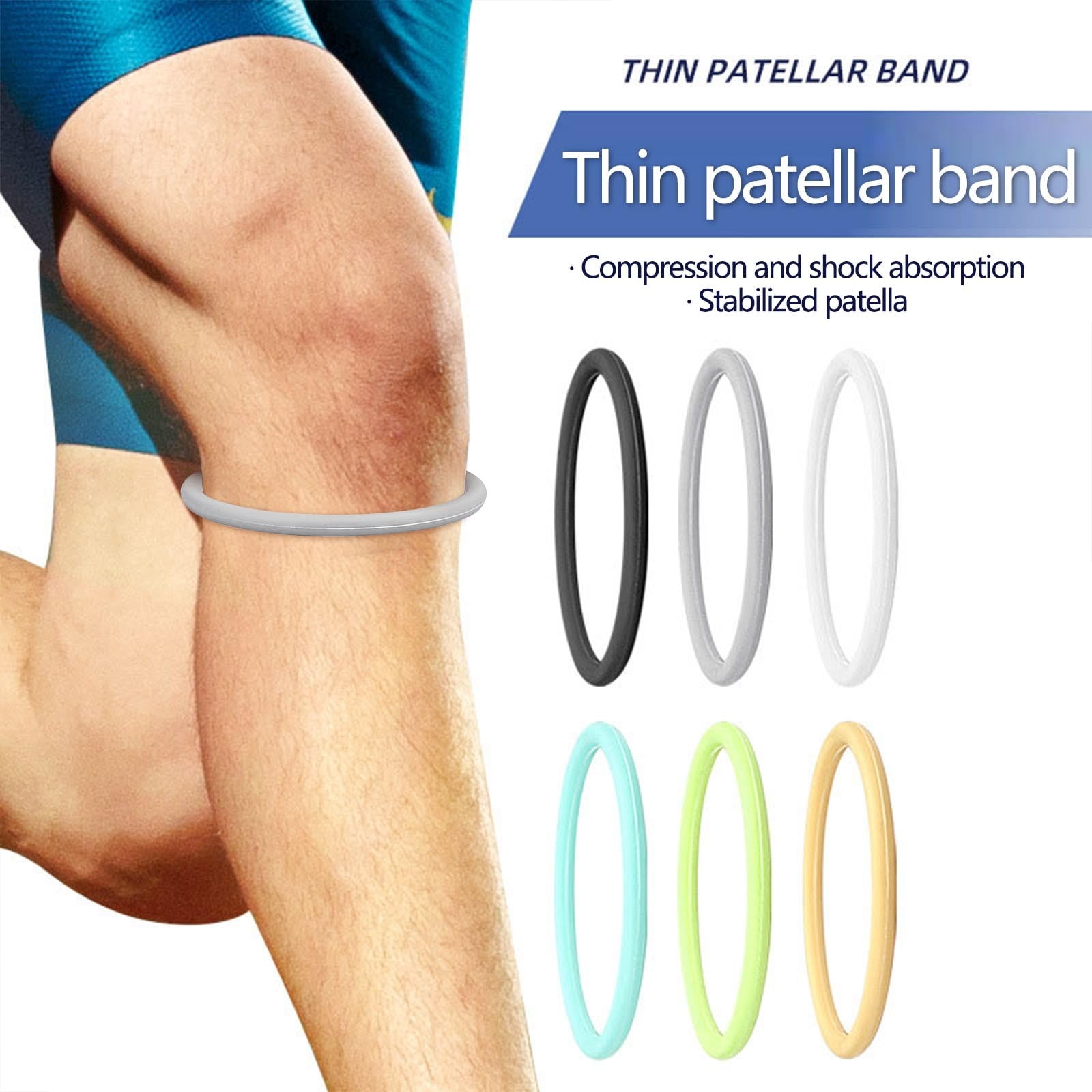 Patella Band Patellar Tendon Support Strap Patella Knee Brace Ring Knee ...
