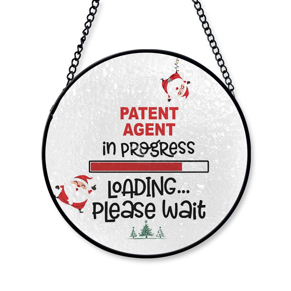 Patent Agent in Progress Stained Glass Window Hanging 2025, Patent ...