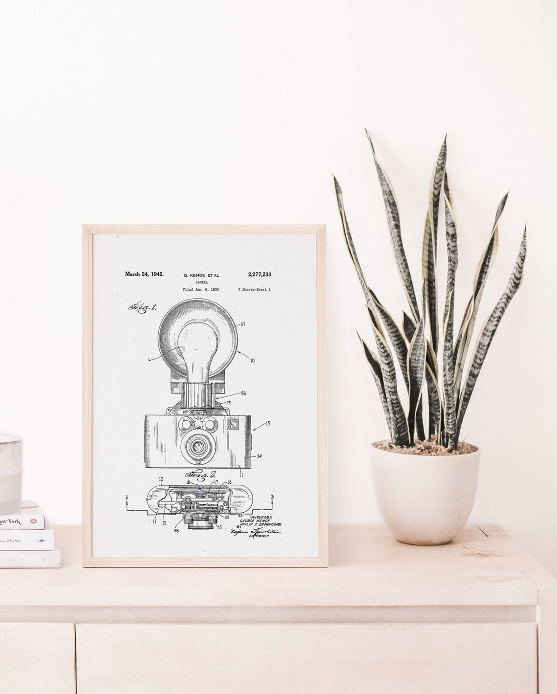Patent Poster, Photographic Camera Patent Poster, Camera Patent, Camera ...