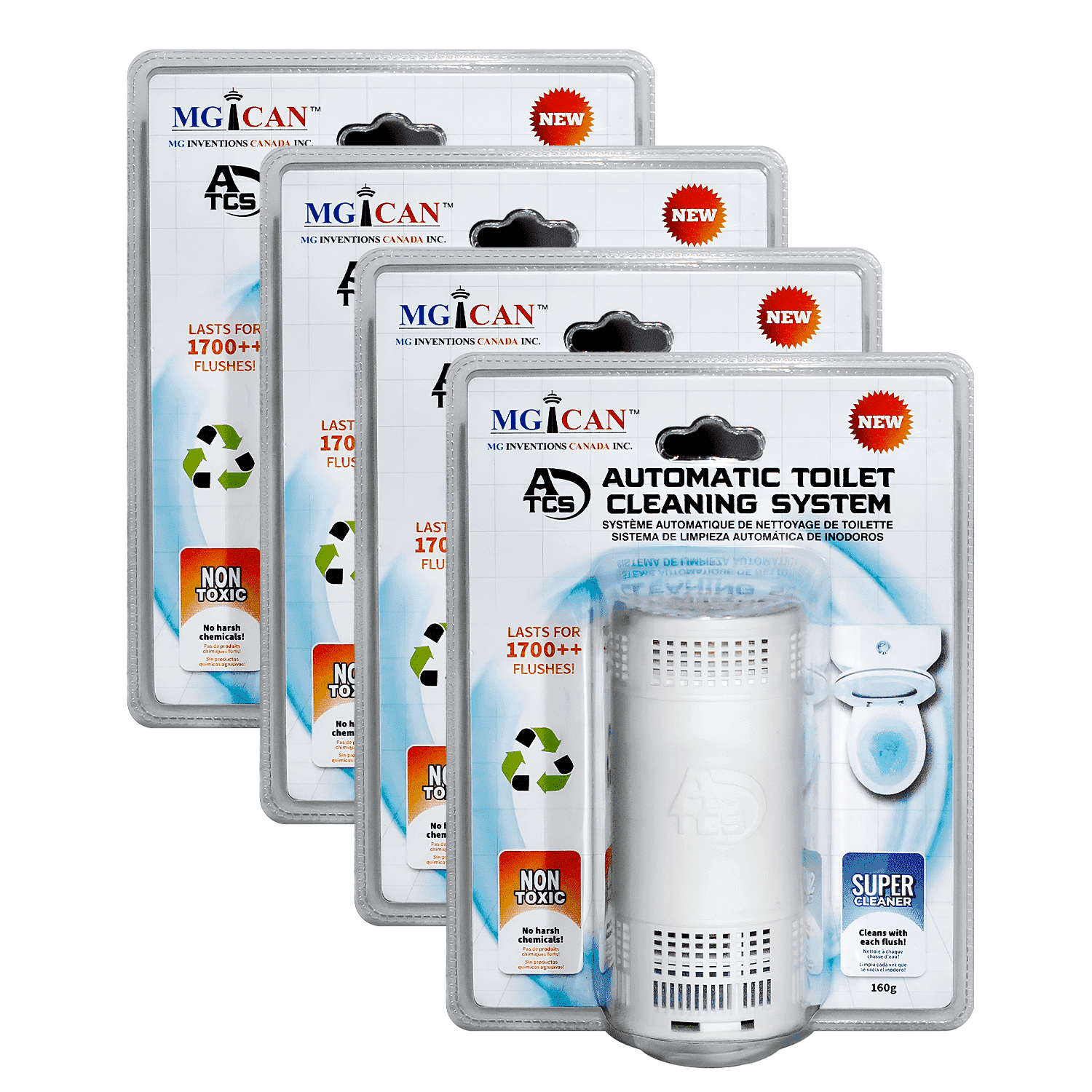 Patented Automatic Toilet Cleaning System( ATCS )| Non-Toxic & Bleach ...