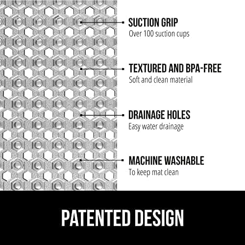 Patented Square Shower Stall Mat, Small Bathtub Floor Mats for Stand Up ...