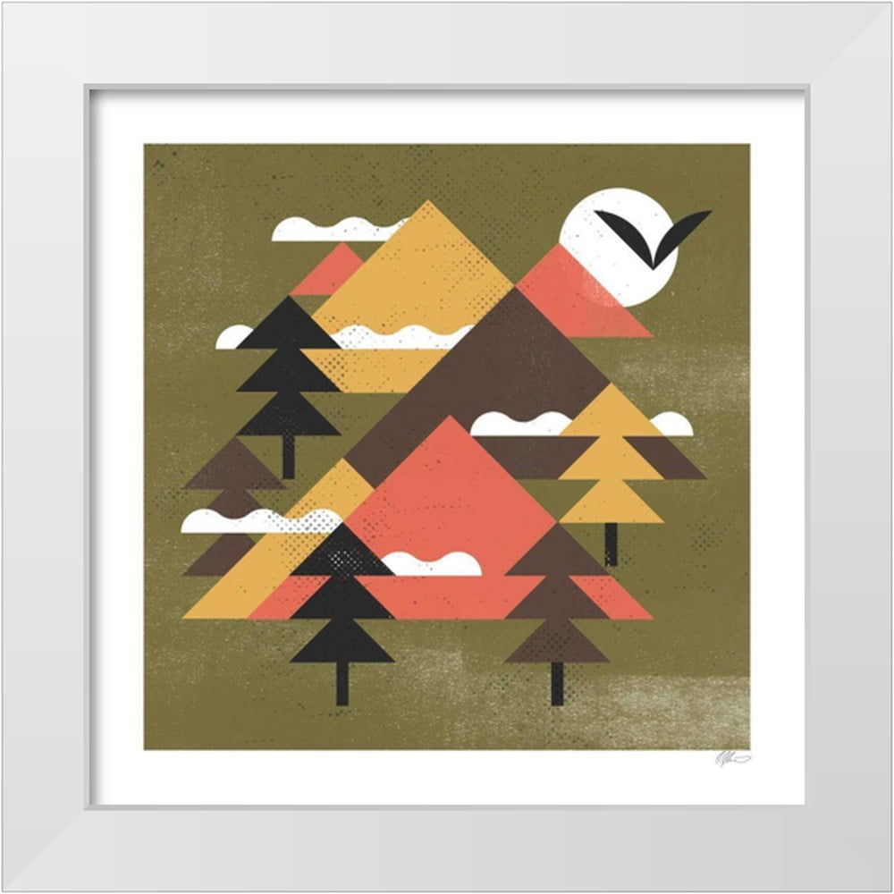 Paterson, Robert John 12x12 White Modern Wood Framed Museum Art Print ...