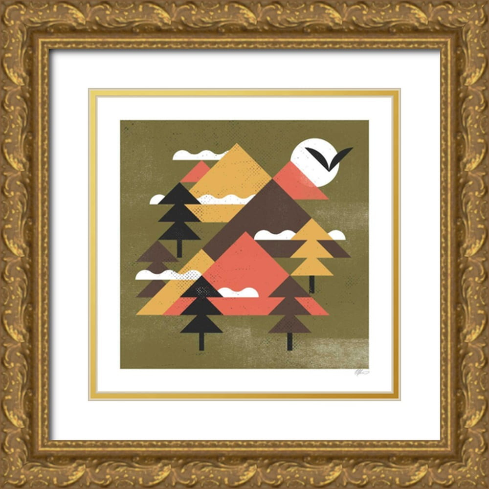 Paterson, Robert John 15x15 Gold Ornate Wood Framed with Double Matting ...