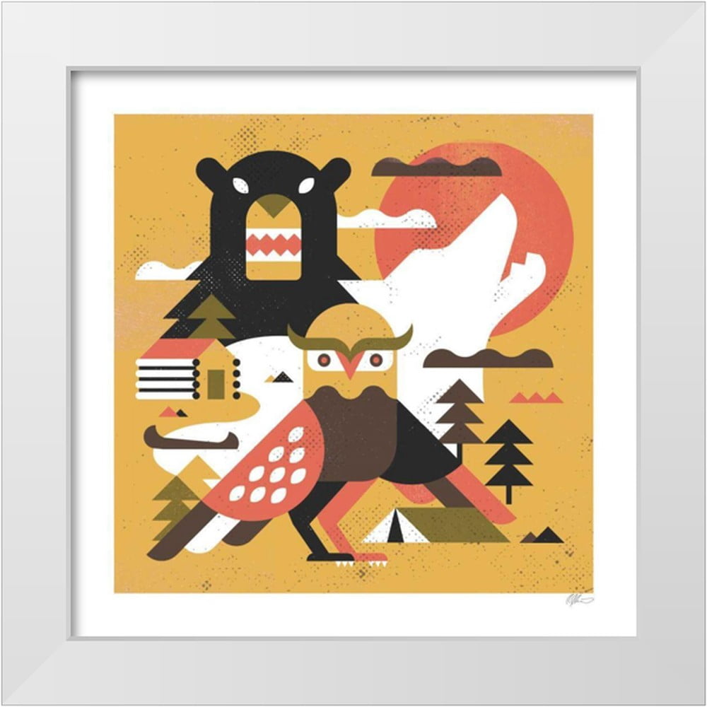 Paterson, Robert John 20x20 White Modern Wood Framed Museum Art Print ...