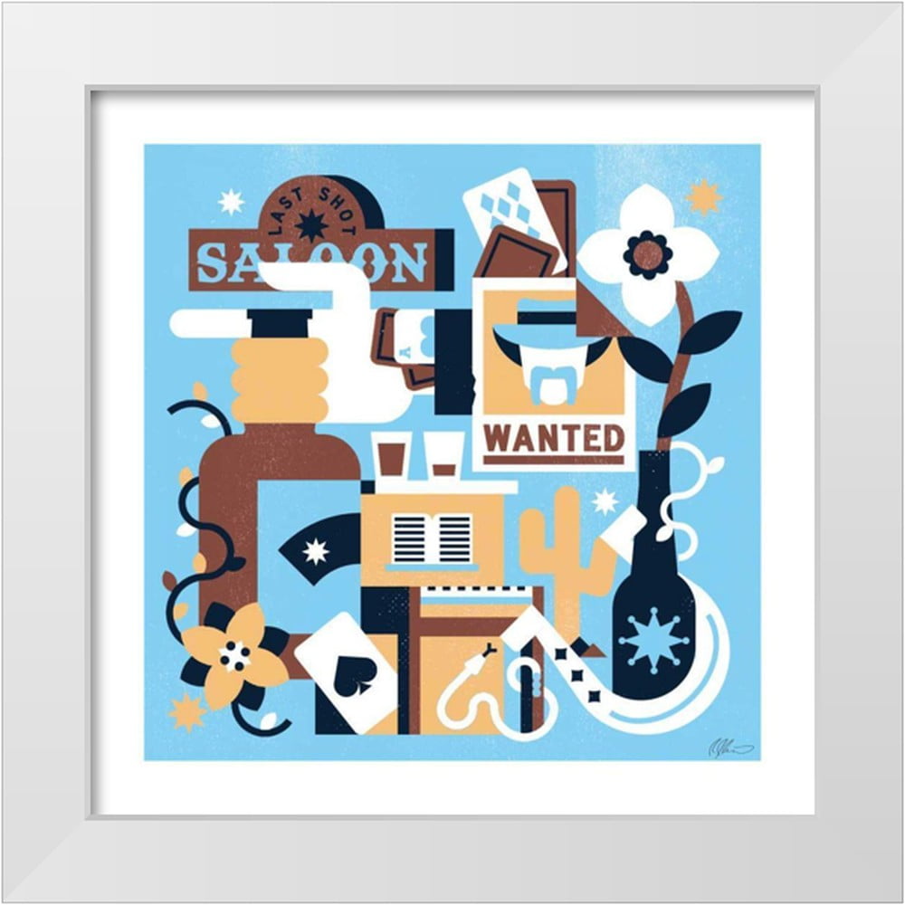 Paterson, Robert John 20x20 White Modern Wood Framed Museum Art Print ...