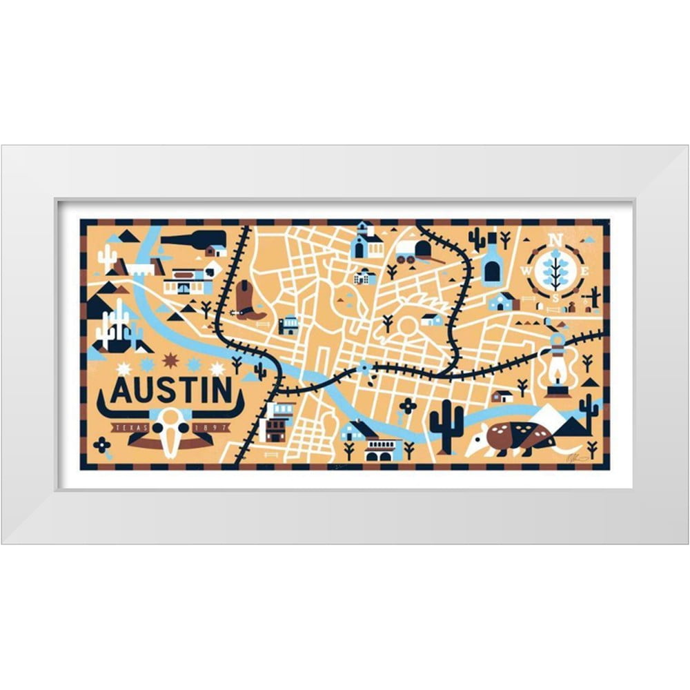 Paterson, Robert John 24x14 White Modern Wood Framed Museum Art Print ...