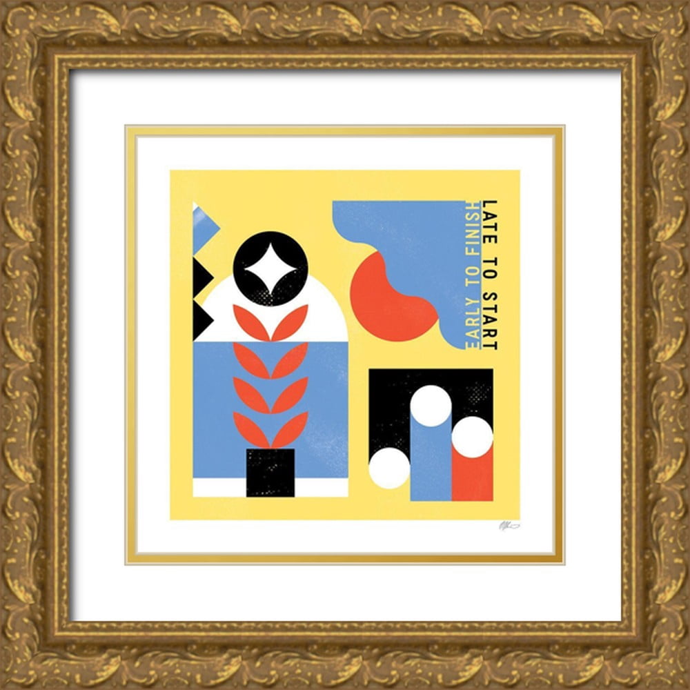 Paterson, Robert John 26x26 Gold Ornate Wood Framed with Double Matting ...