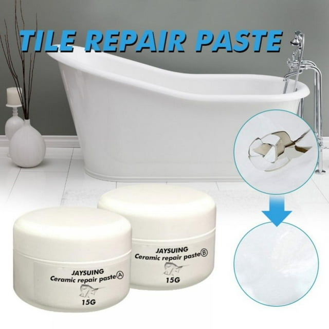 Patgoal Bathroom Tub Floor Ceramic Repair Paste 30/50/100g Ceramic ...