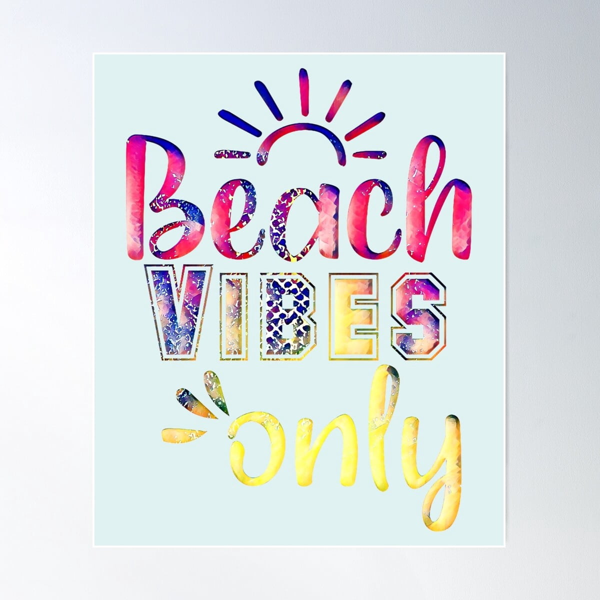 Path Leading To Sandy Beach Poster Wall Art, Modern Wall Decor For ...