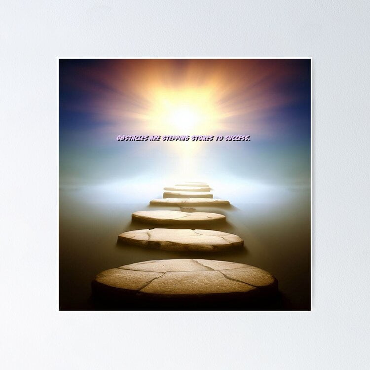Path Of Stepping Stones, Obstacles Are Stepping Stones To Success ...