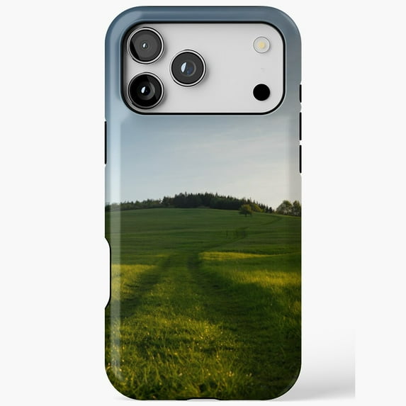 Path Through The Meadow Nature Art iPhone Case 17 11 12 13 14 15 16 Pro ...