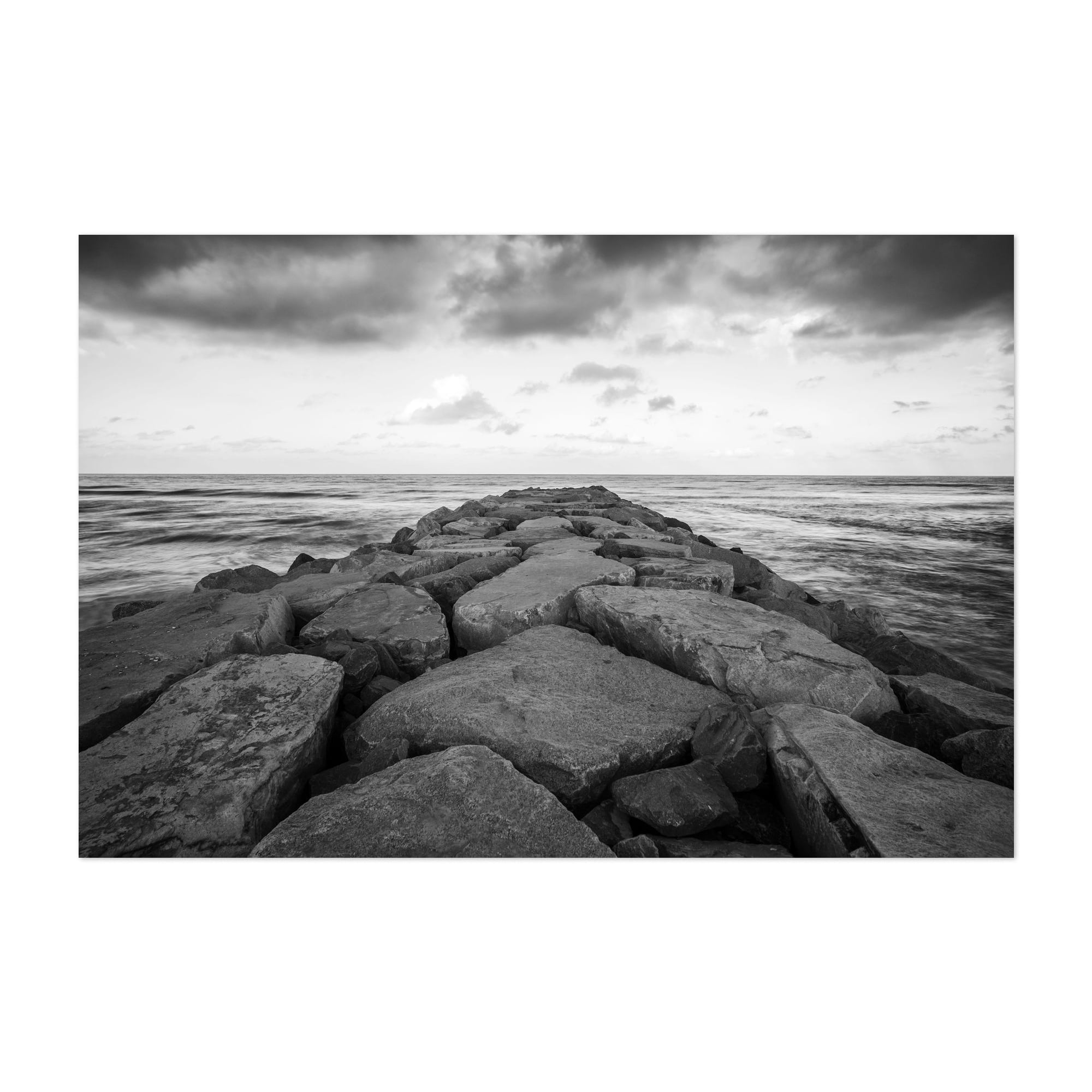 Path to Infinity - Carlsbad California Photography Black and White Seascape Coast Ocean ...