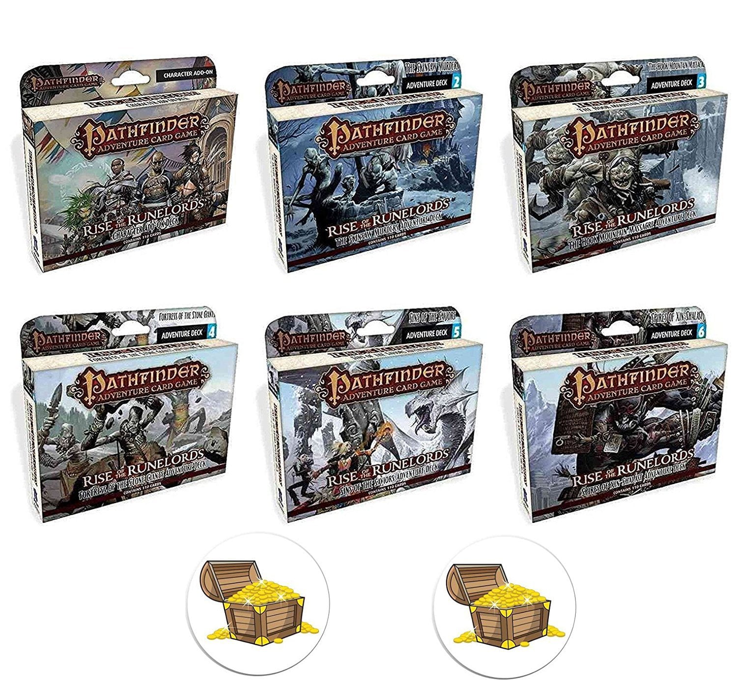 Pathfinder Bundle of All 6 Adventure Card Game Rise of The Runelords ...