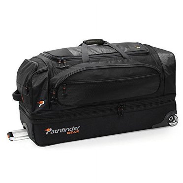 Pathfinder Gear 22 Inch Rolling Drop Bottom Duffel, Olive, One Size ...