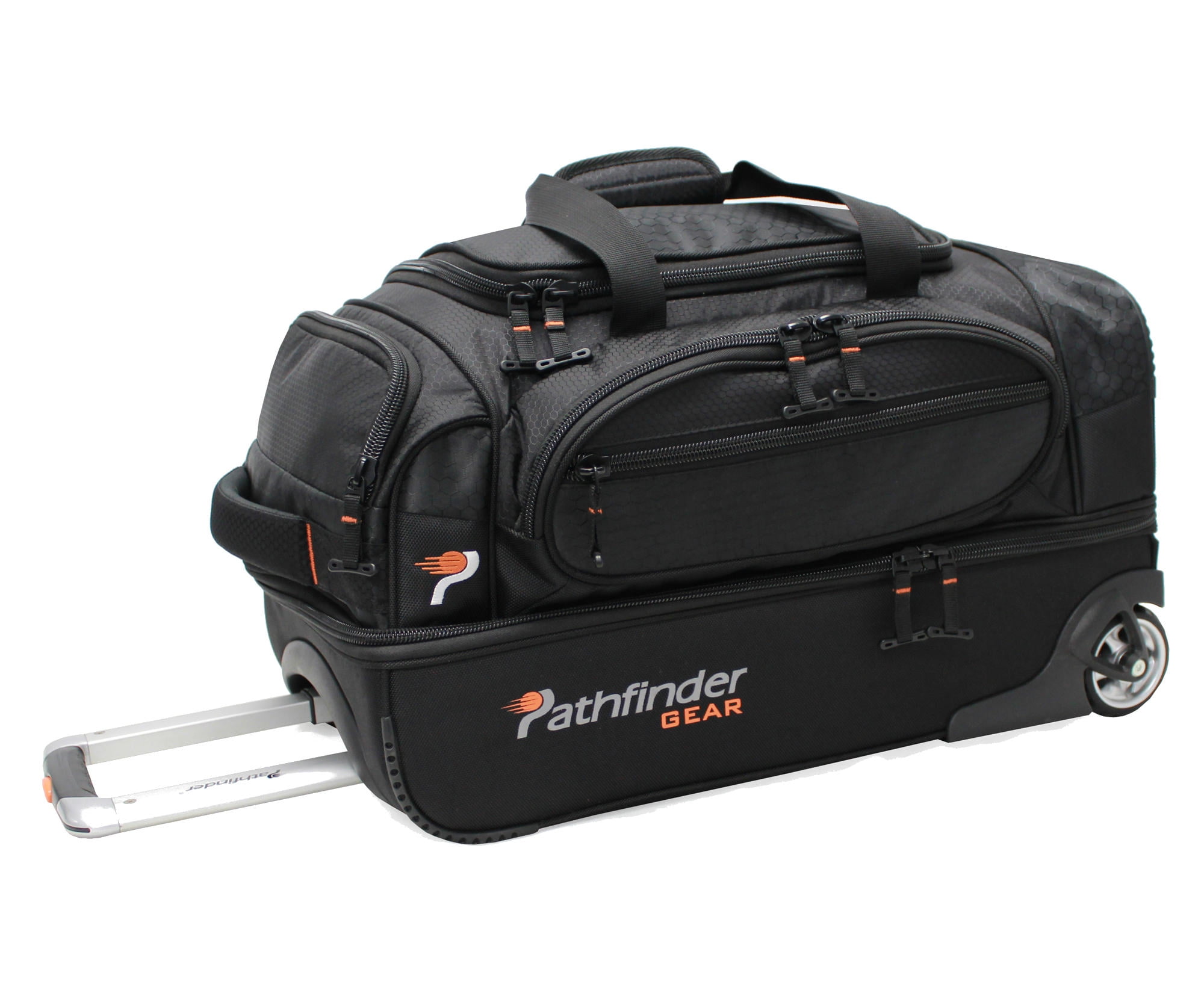 Pathfinder Gear Up 22" Nylon Black Drop Bottom Wheeled Duffel - Walmart.com