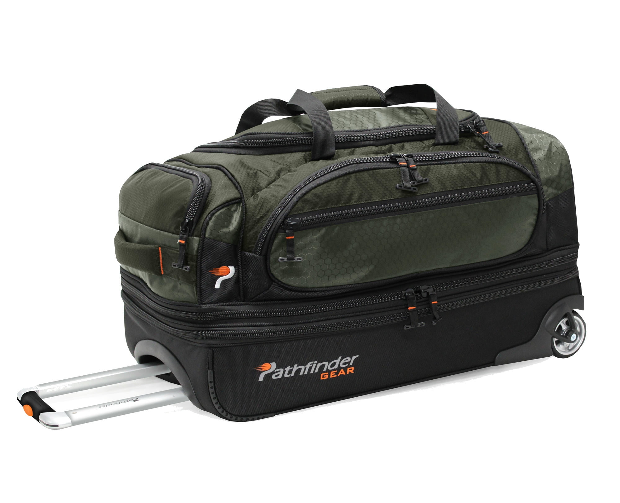 Pathfinder Gear Up 26" Large Heavy Duty Nylon Drop Bottom Wheeled ...