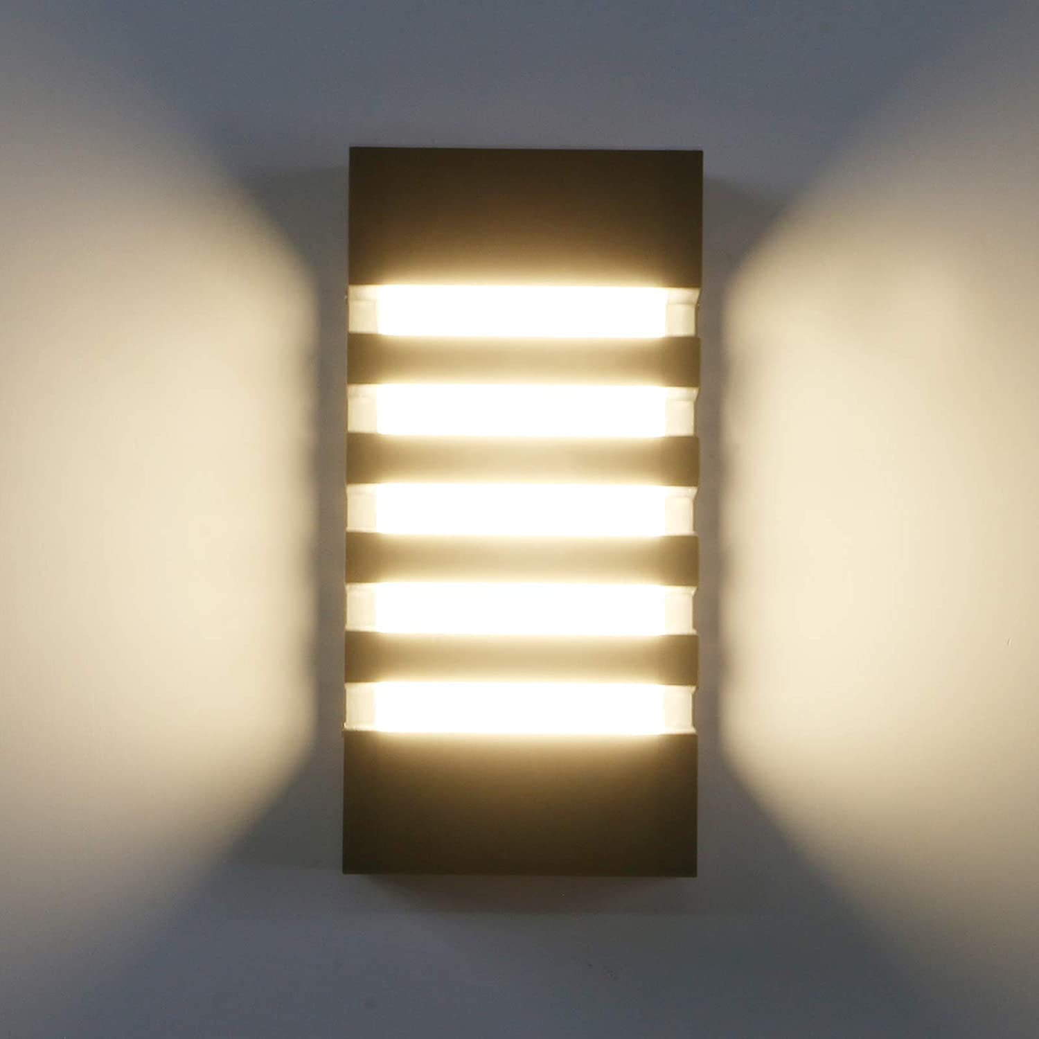 Pathson Outdoor Wall Sconces 12W LED Waterproof Wall Light Fixtures ...