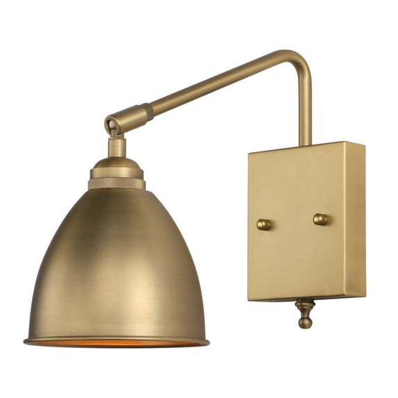 Pathson Vintage Wall Sconce Adjustable Swing Arm Wall Light for Living ...