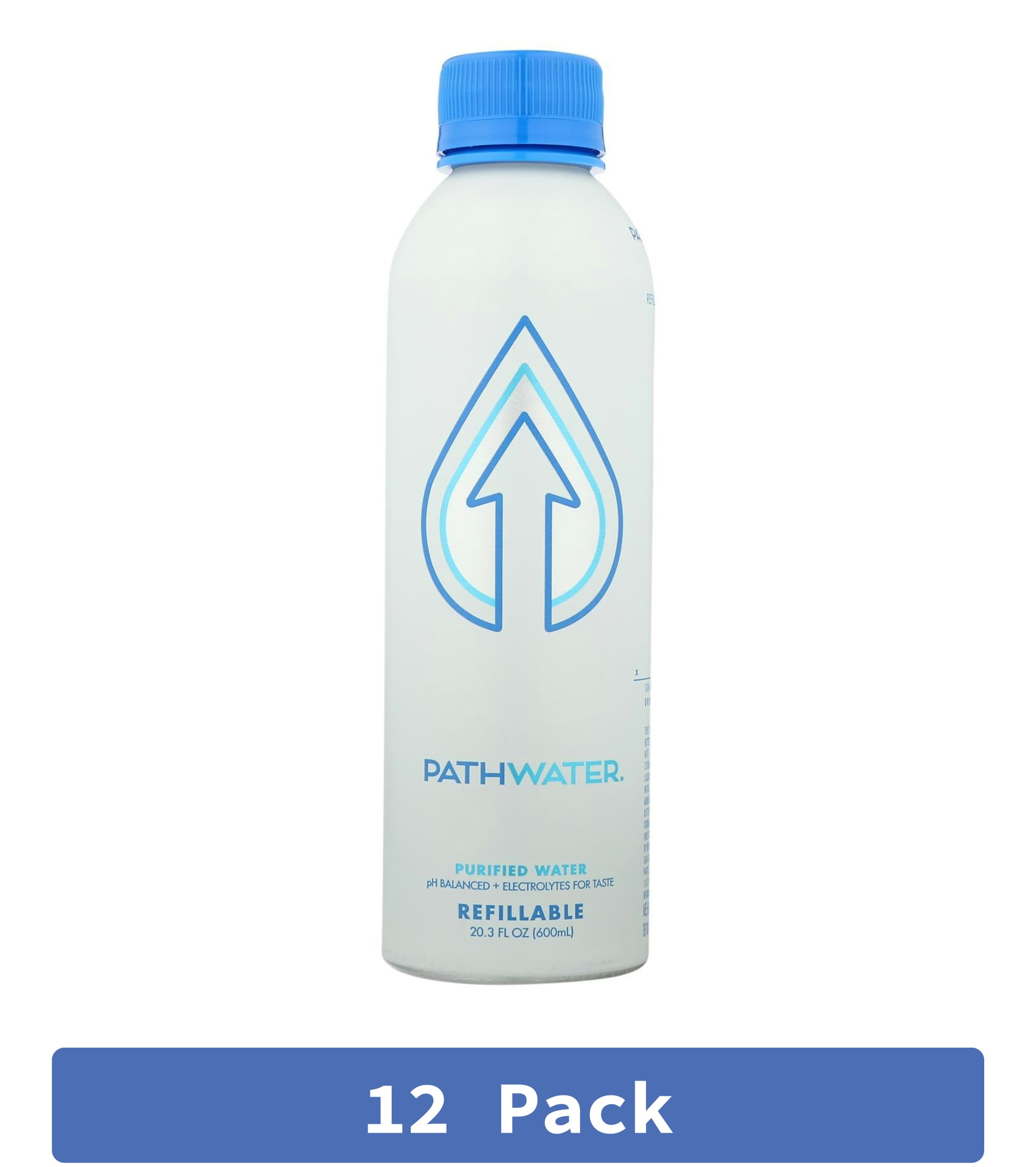 Pathwater Purified Aluminum Bottle 20 oz (Pack Of 12) - Walmart.com