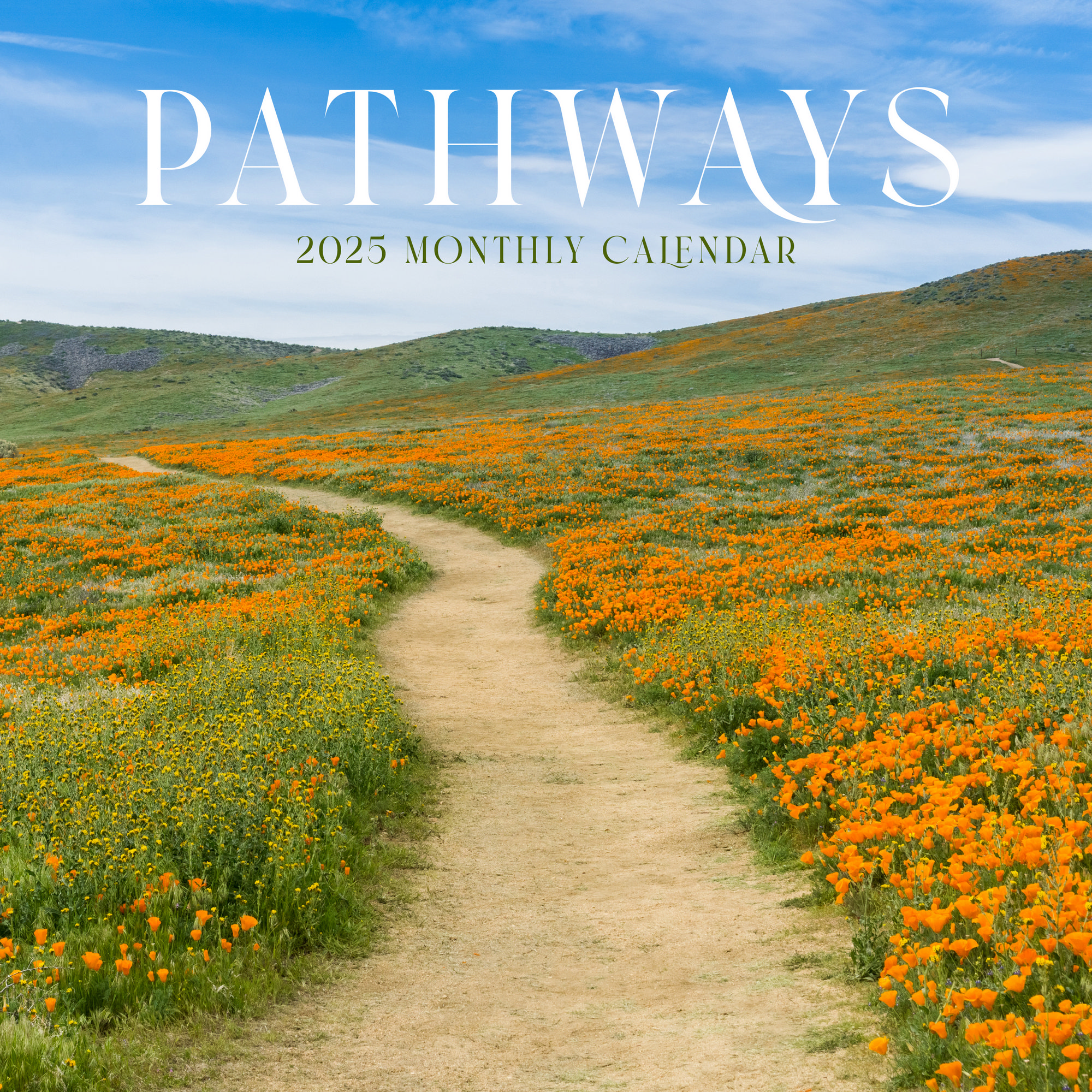 Pathways Calendar 2025 | 12" x 24" Scenic Paths 12 Month Wall Calendar ...