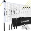 Free Shipping! Badminton Net Outdoor Game Set - Rackets Shuttlecocks Combo No Tools Required ...