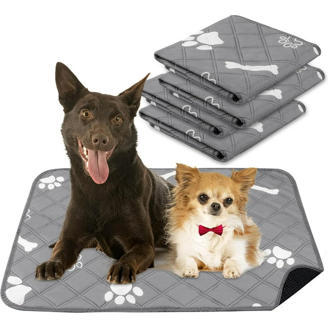 PatiencET Washable Dog Pee Pads, 18'' x 24", 4 Pack, Super Absorbent ...
