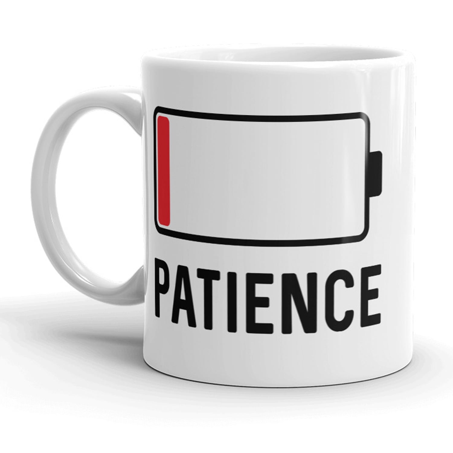 Patience Battery Mug Funny Sarcastic Coffee Cup - 11oz - Walmart.com