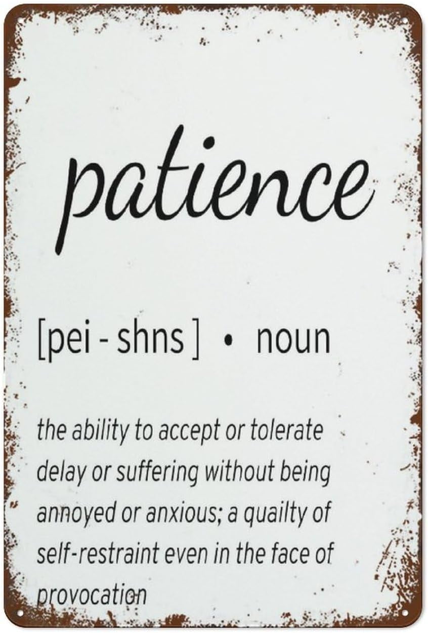 Patience Definition Bible Faith Wall Art About Patience Physical Wall ...