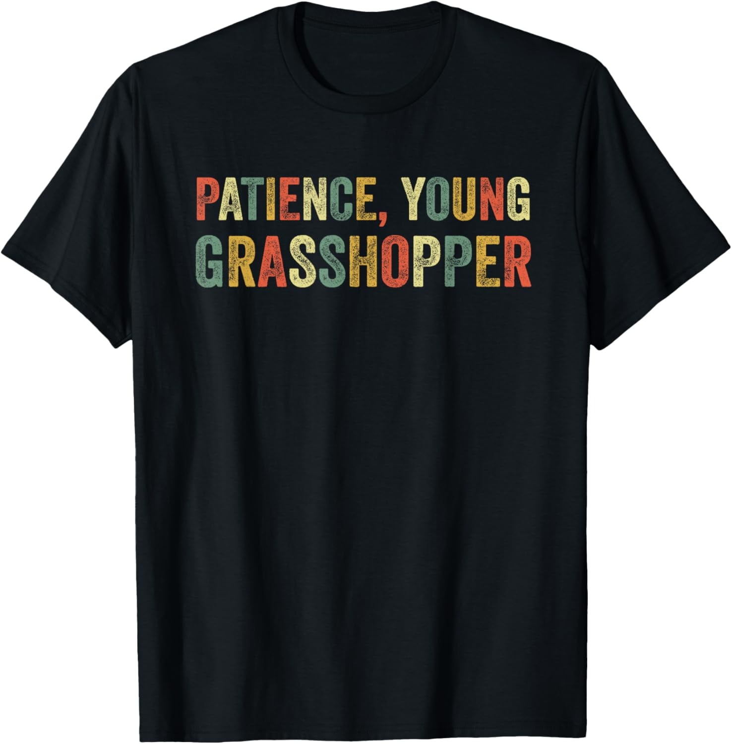 Patience Young Grasshopper Meme Fan Funny Grasshoppers Lover T-Shirt ...