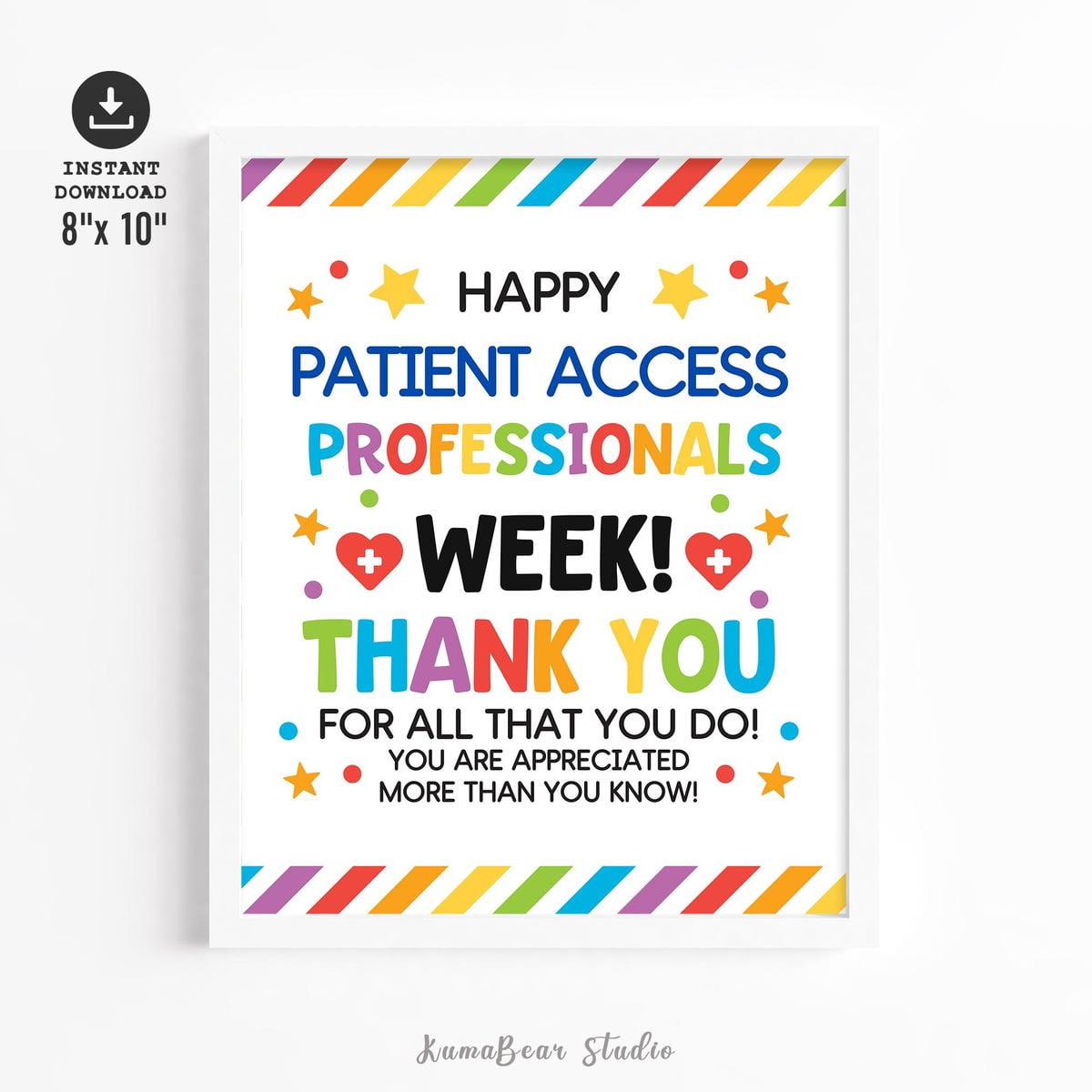 Patient Access Professionals Week Printable Sign, Patient Access Week ...