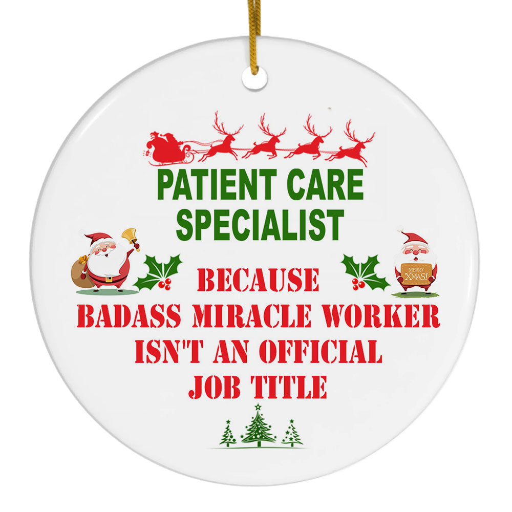 Patient Care Specialist Christmas Ornaments 2025, Christmas Tree Decor ...